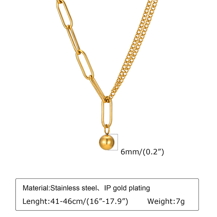 Stainless Steel Simple Style Geometric Pendant Necklace – outrunjewelry